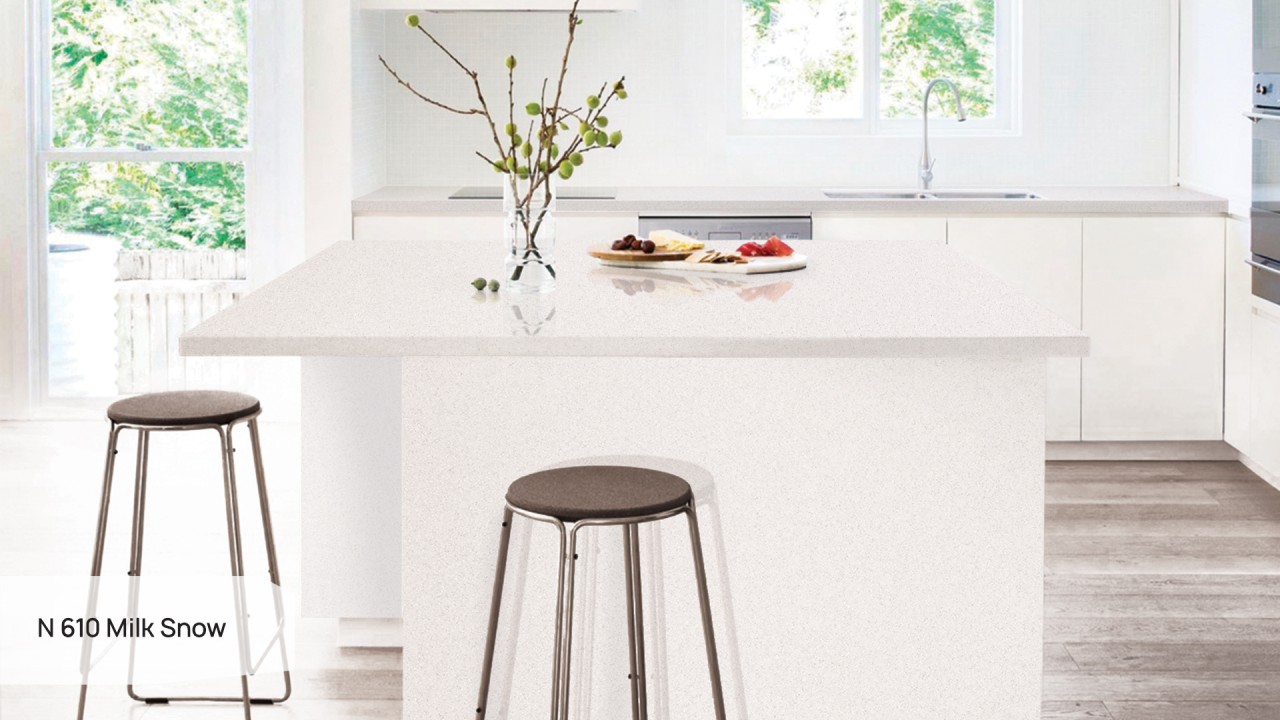 Акриловый камень NEOMARM N 610 Milk Snow купить недорого в Казахстане | Цена в INTERSTONE ...